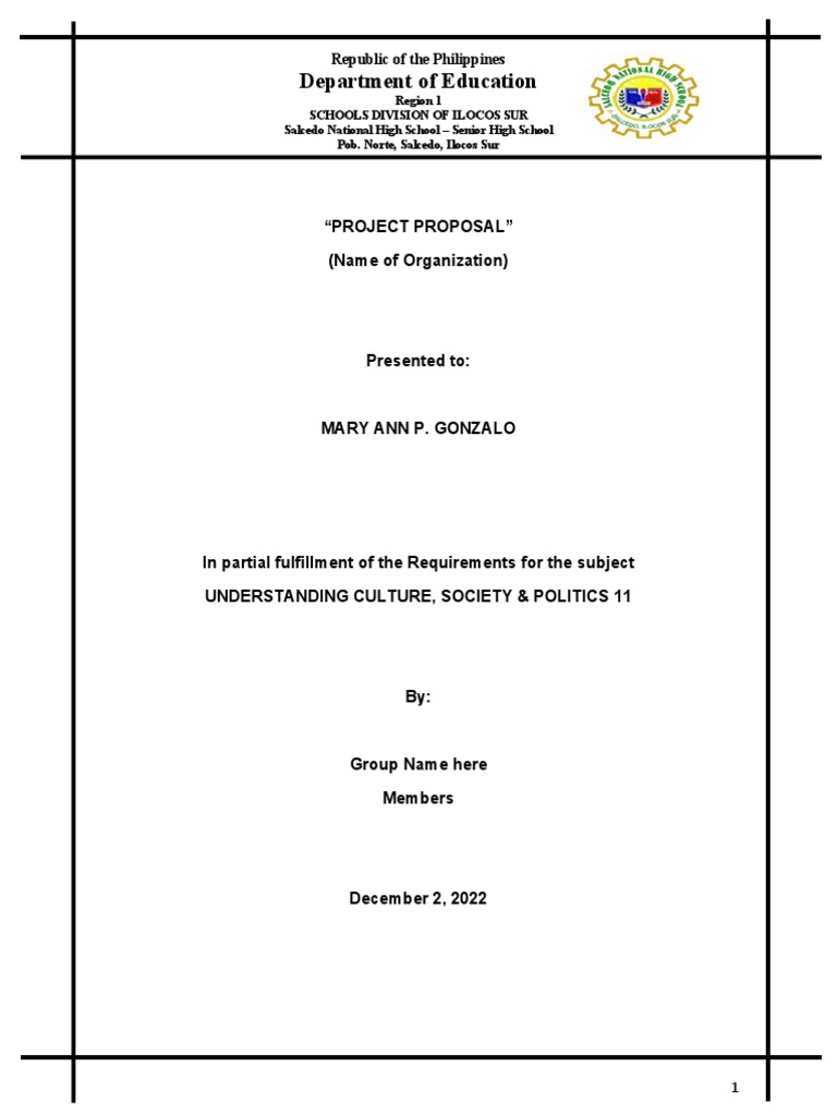 11 - LUNA - Group - 9 - Project Proposal - Activity - Non - Govt - Inst | PDF