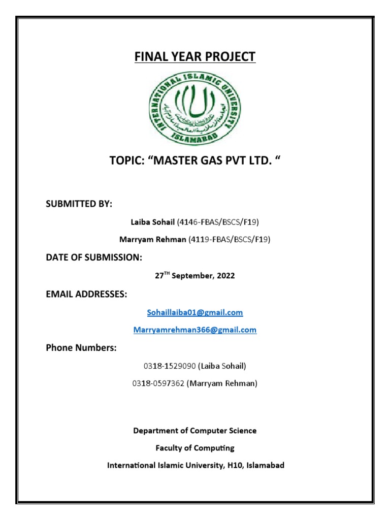 Fyp Proposal | PDF | Information Technology | Business