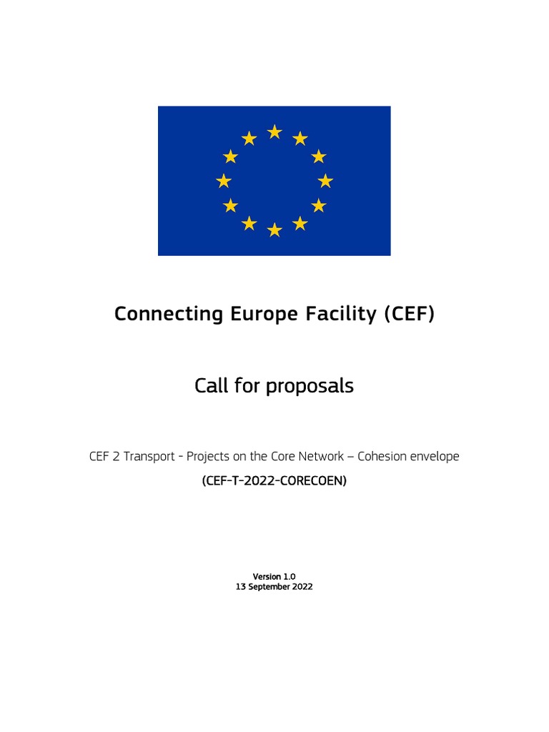 Call Fiche Cef T 2022 Corecoen en | PDF | European Union | Port