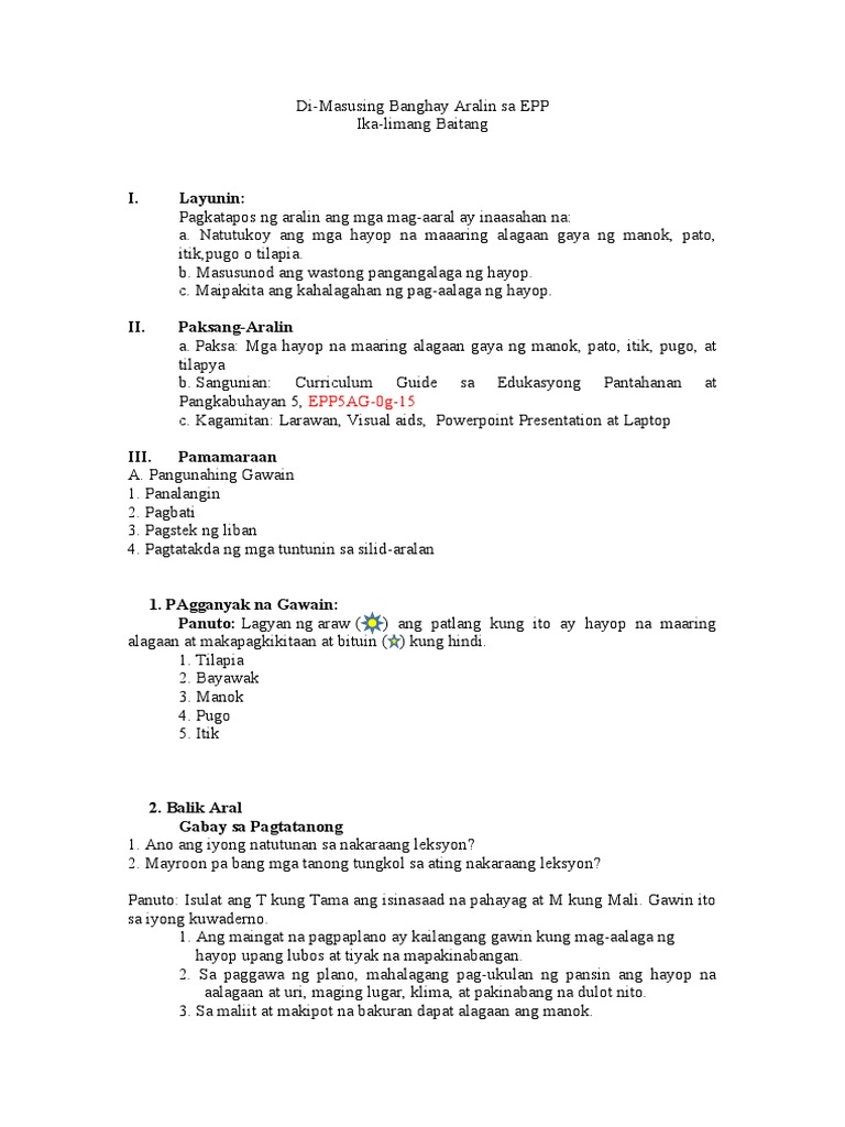 Lesson Plan 4 | PDF
