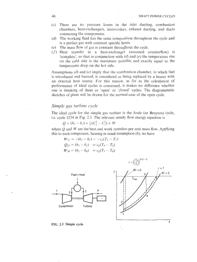 Gas Turbine Performance Calculations | PDF | Gas Turbine | Physical ...