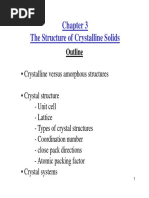 Crystal Structures - SC, BCC, FCC and HCP | PDF | Crystal Structure | Crystallography