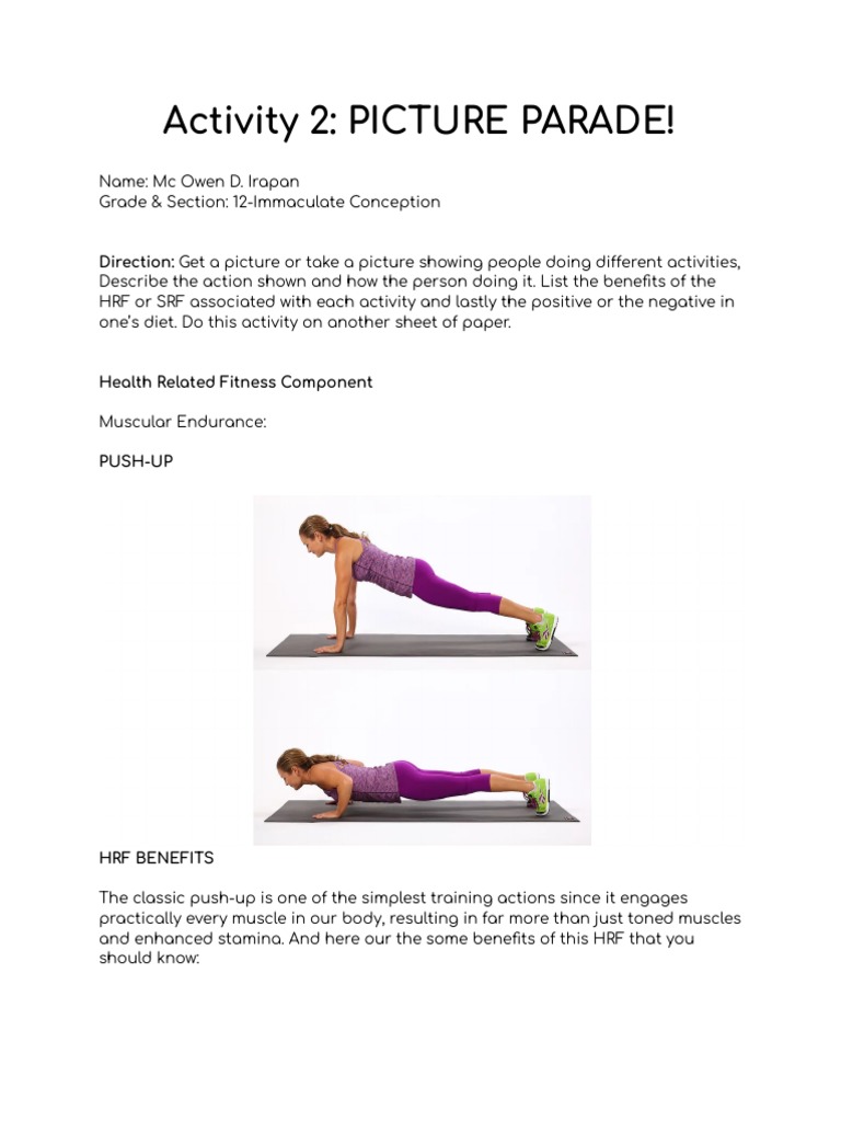 Push-Up Benefits and Variations | PDF | Recreation | Physical Exercise