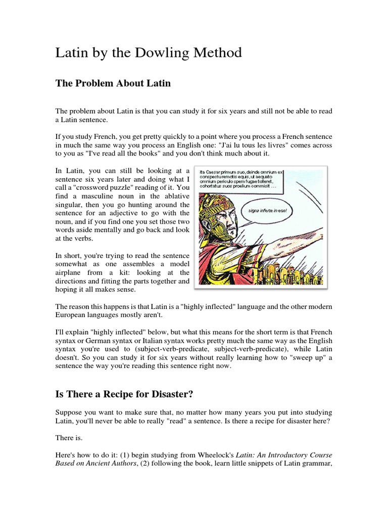 Mastering Latin with the Dowling Method | PDF | Grammatical Number | Verb