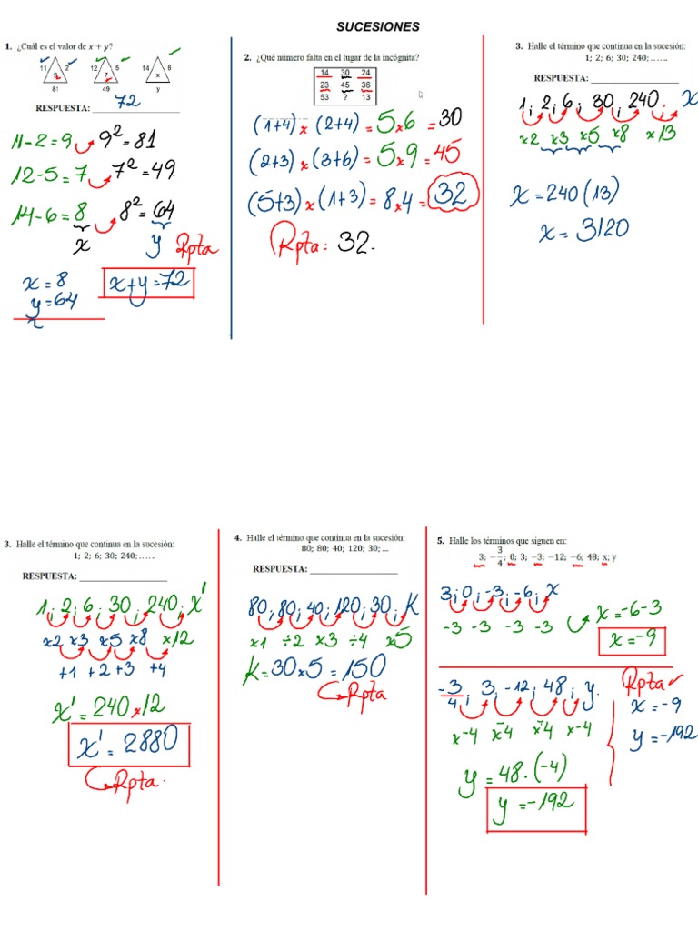 Solucionario - Semana 1 y 2 - RM | PDF