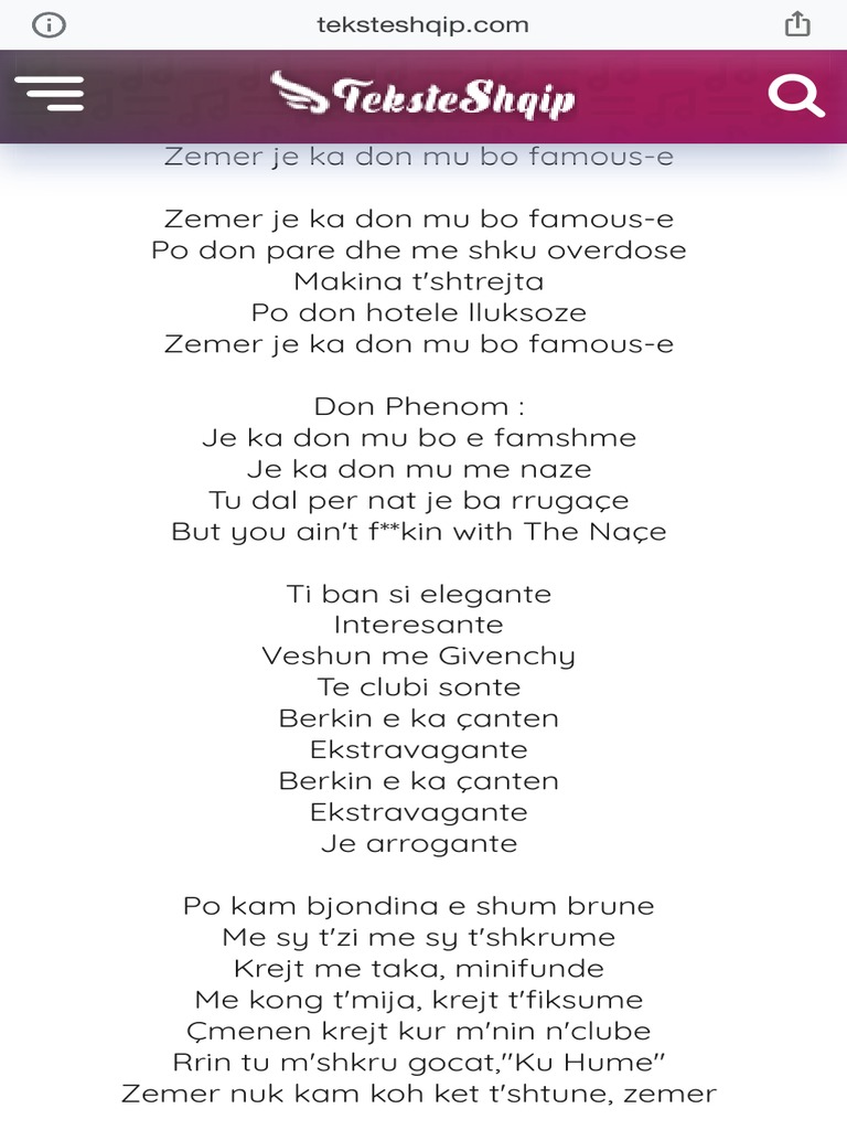 Don Phenom - Ti E Din | PDF