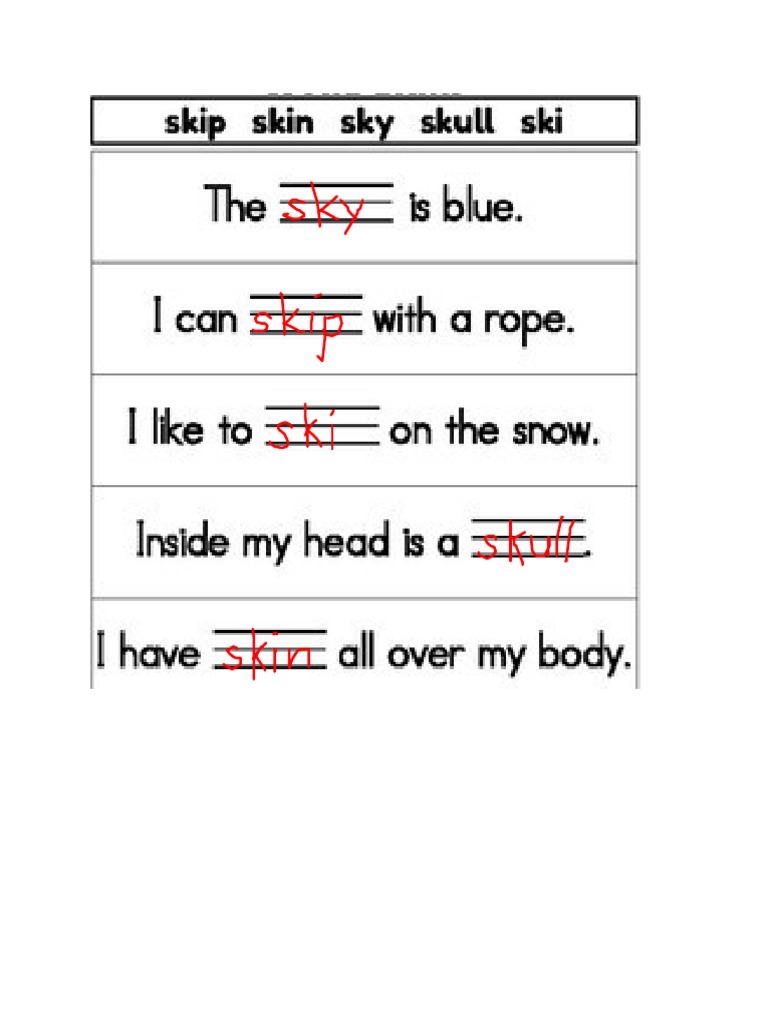 SK and SC Words | PDF