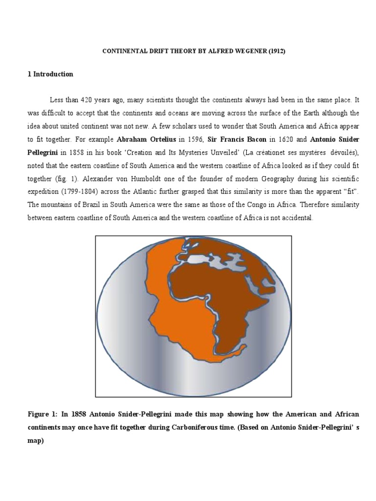 Continental Drift Theory | PDF | Plate Tectonics | Continent