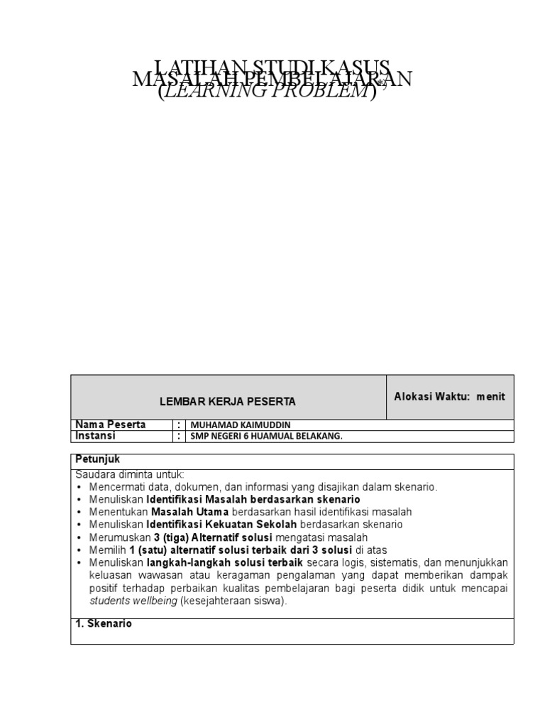 Latihan Studi Kasus | PDF