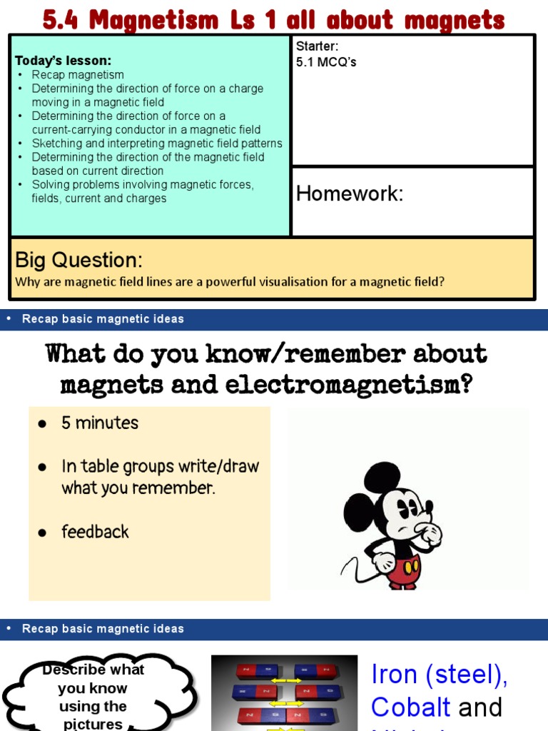 IB PHYSIC 5.4 Google Slides | PDF | Magnetic Field | Magnetism