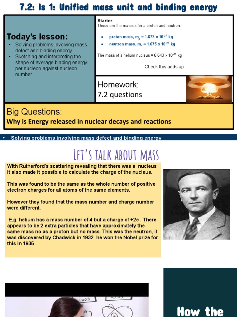 IB PHYSICS 7.2 G Slides | PDF | Nuclear Fission | Nuclear Fusion