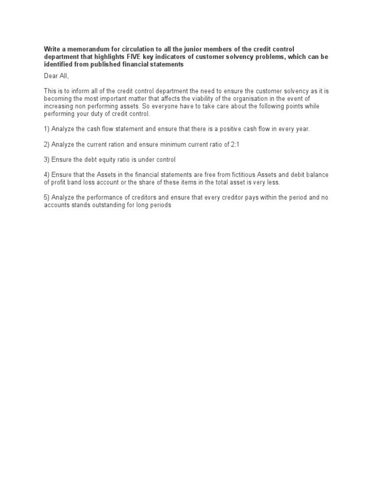 Write A Memorandum For Circulation To All The Junior Members of The ... Write A Memorandum For Circulation To All The Junior Members of The ...