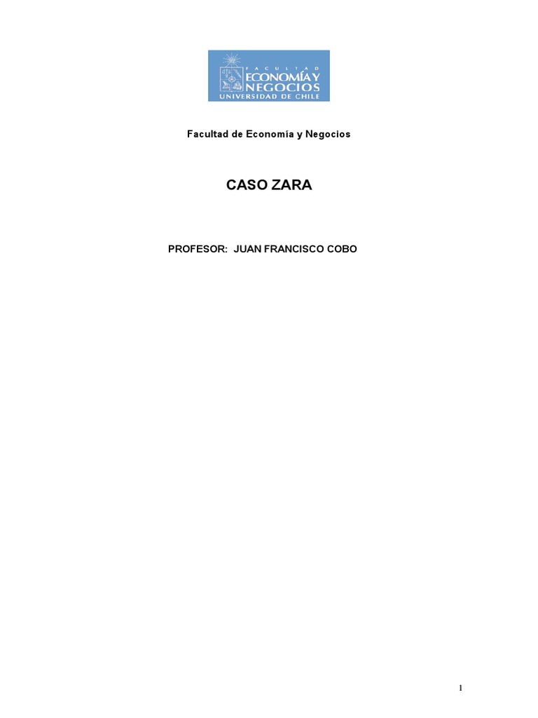 Caso Zara | PDF | Moda | Economias