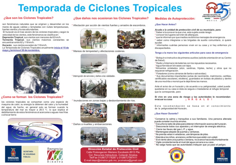 Poster Ciclones 2011 | PDF | Ciclones tropicales | Velocidad del viento