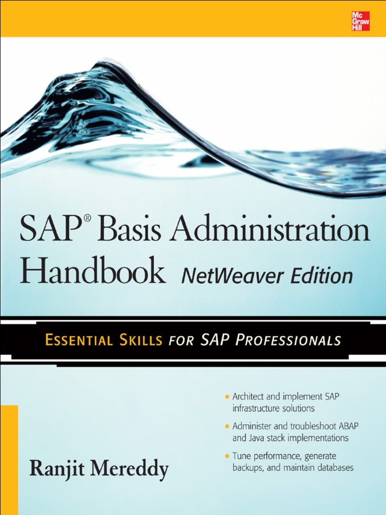 Sap Basis Administration Handbook Netweaver Edition By Mereddy Ranjit Pdf Databases Java