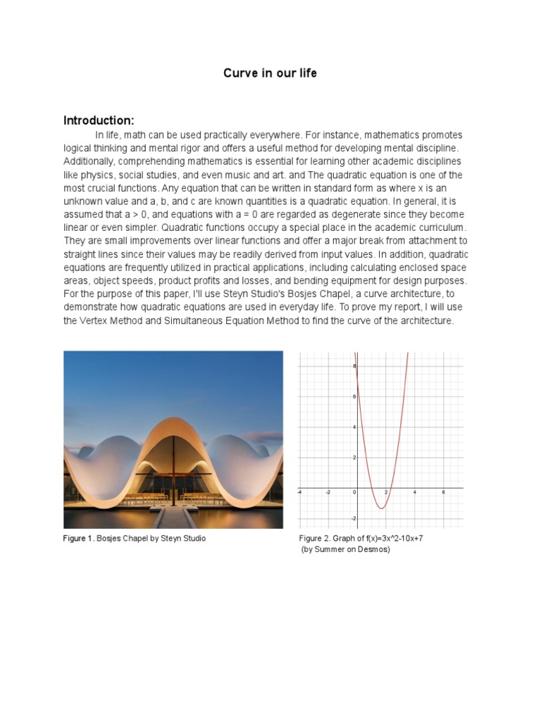 Curve in Our Life | PDF | Equations | Quadratic Equation
