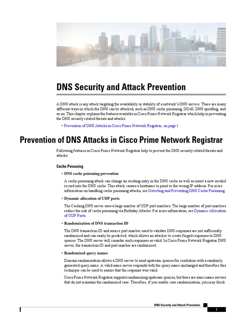 M Dns Prevention of Dns Attacks | Download Free PDF | Domain Name ...