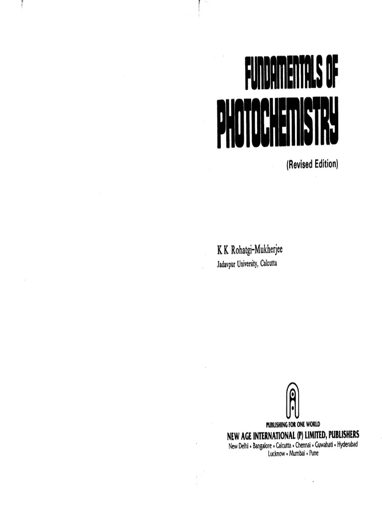 Fundamentals Photochemistry | PDF