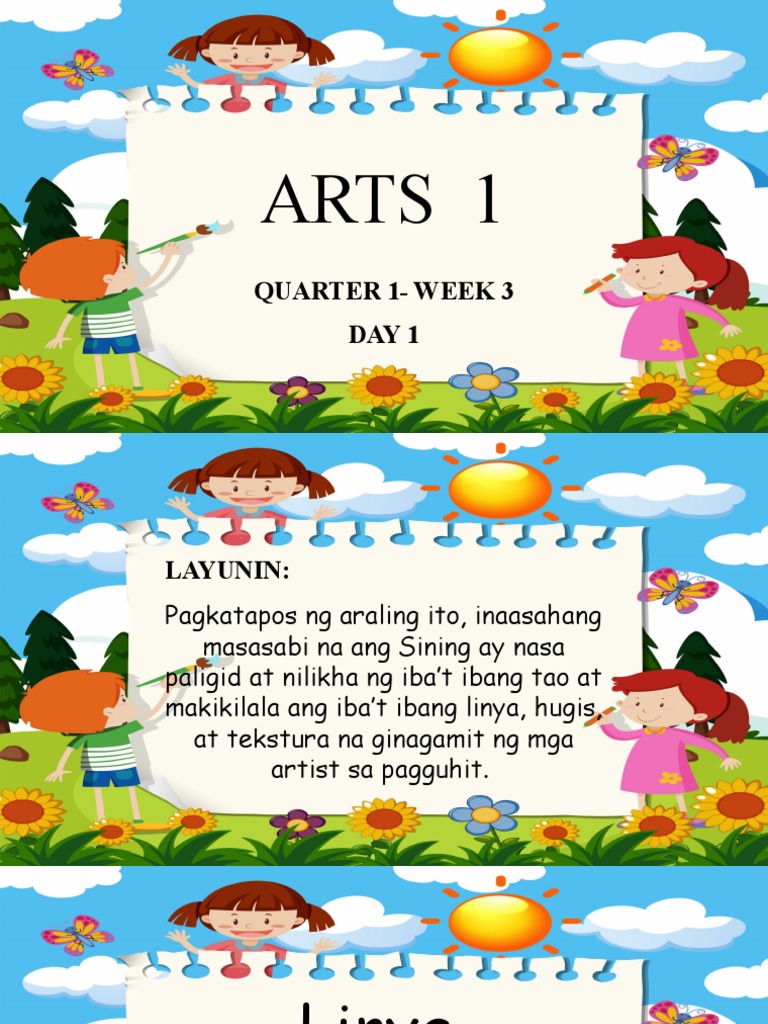 Mapeh (Arts) Week 3-Day 1 | PDF