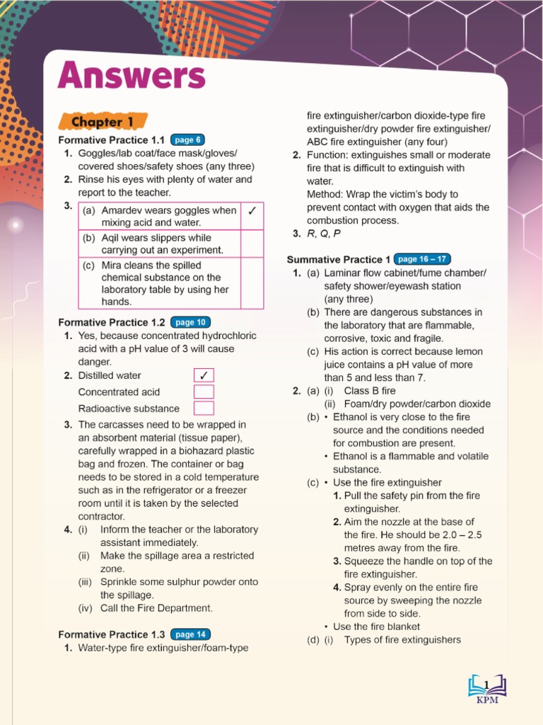 Form 4 Science Textbook Answers | Download Free PDF | Atoms | Genetics