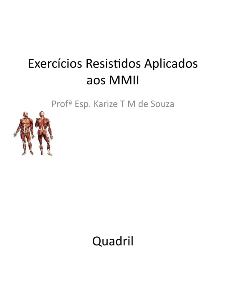 Aula 01 - Exercícios Resistidos - PPTX Aula Prática MMII | PDF