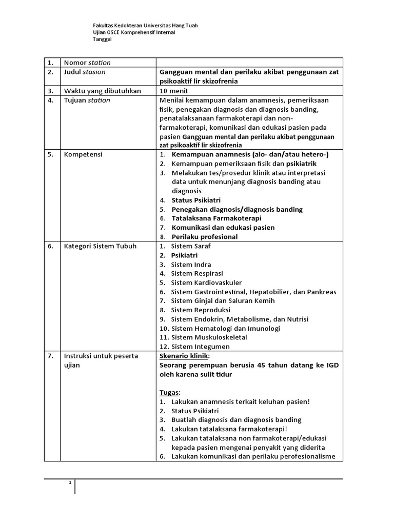 Osce GMP | PDF | Pengembangan Diri | Kesehatan Holistik