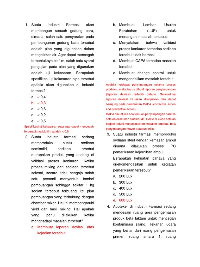 Latihan Soal Industri 3 | PDF | Teknologi & Rekayasa