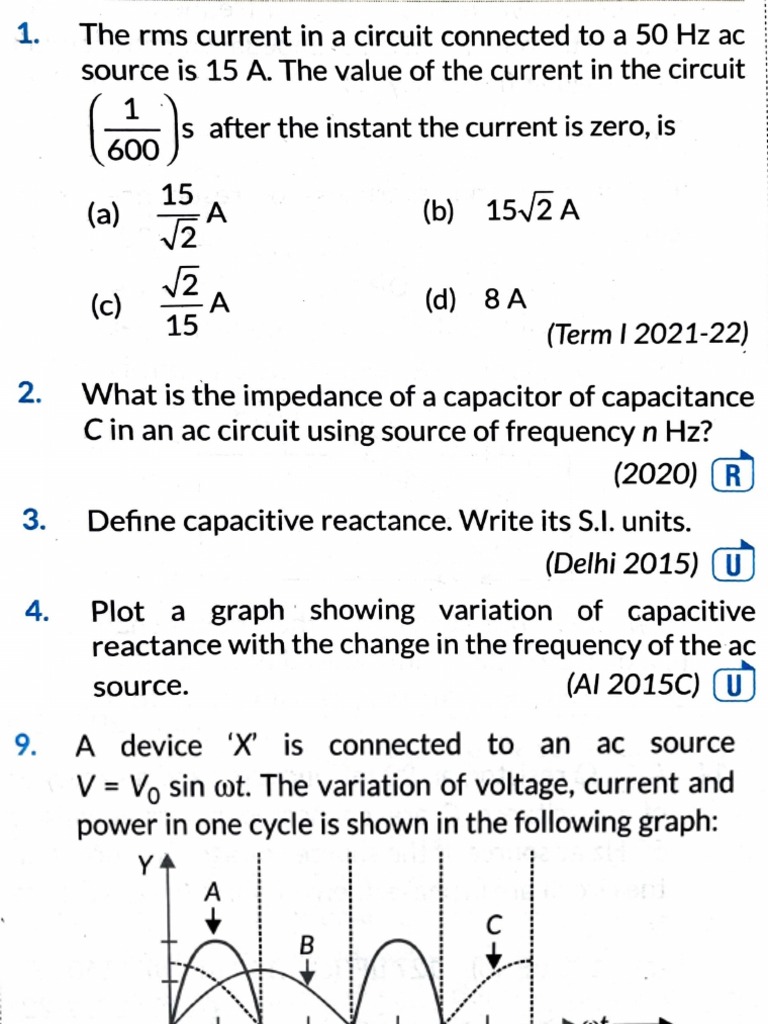 AC pyq 2023 | PDF | Electrical Network | Electrical Impedance