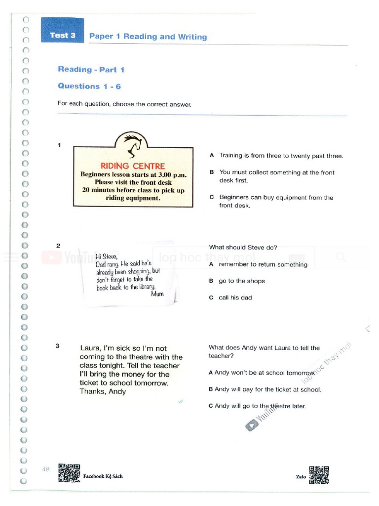 KET - Ready For A2 Key For School 8 Practice Tests 2020 - LOP HOC THAY ...