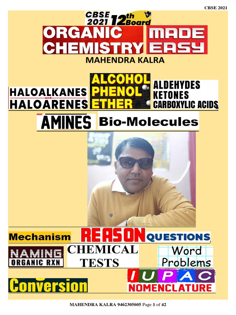 Revision Booklet CHEMISTRY BOOK II 2021 Coloured | PDF | Amine | Aldehyde