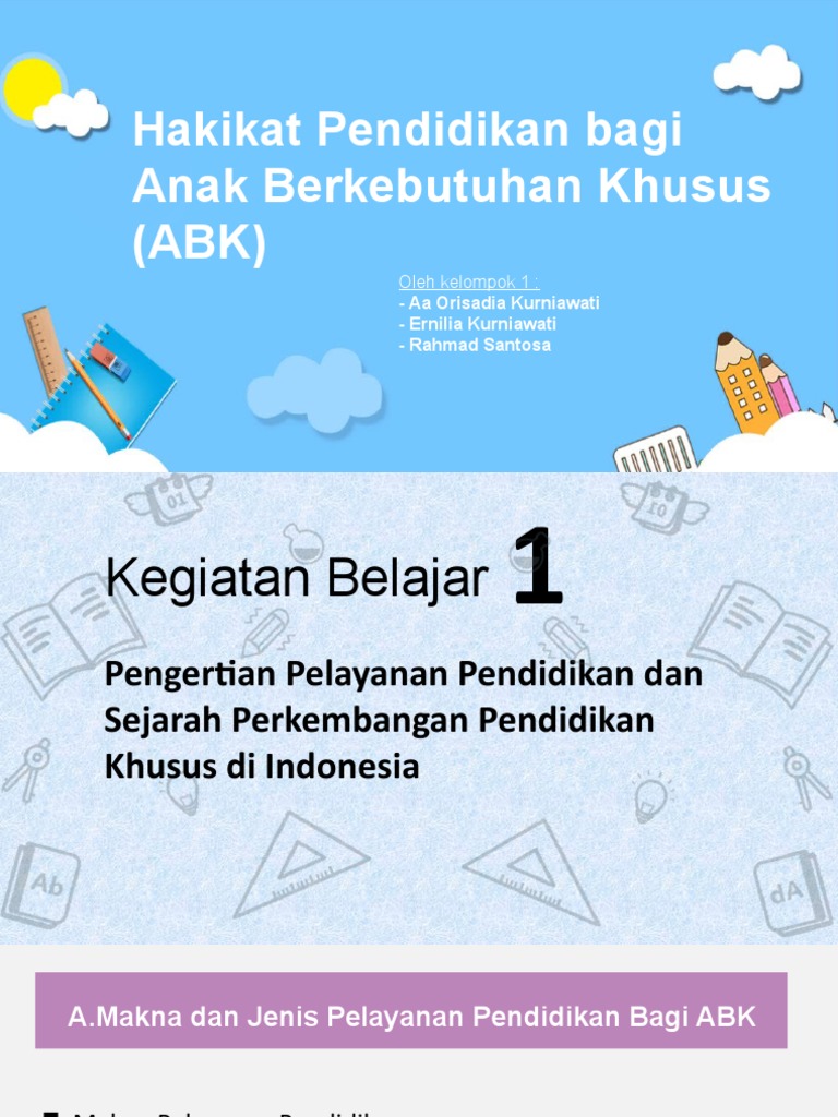 Pengantar Pendidikan Abk Modul 2 Kelompok 1 | PDF
