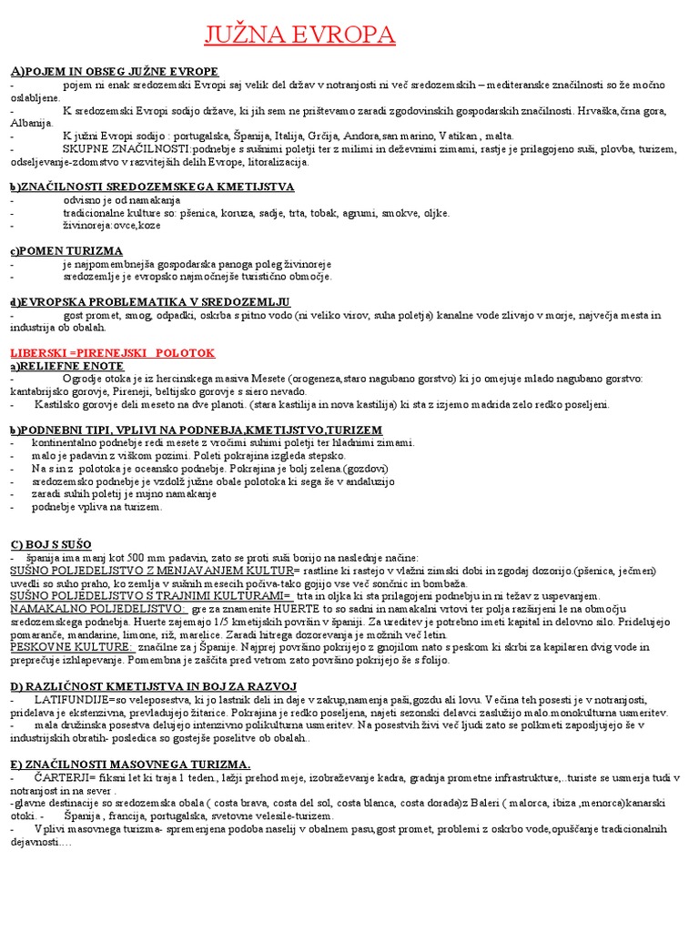 Geo Sno Juzna Evropa 04 | PDF