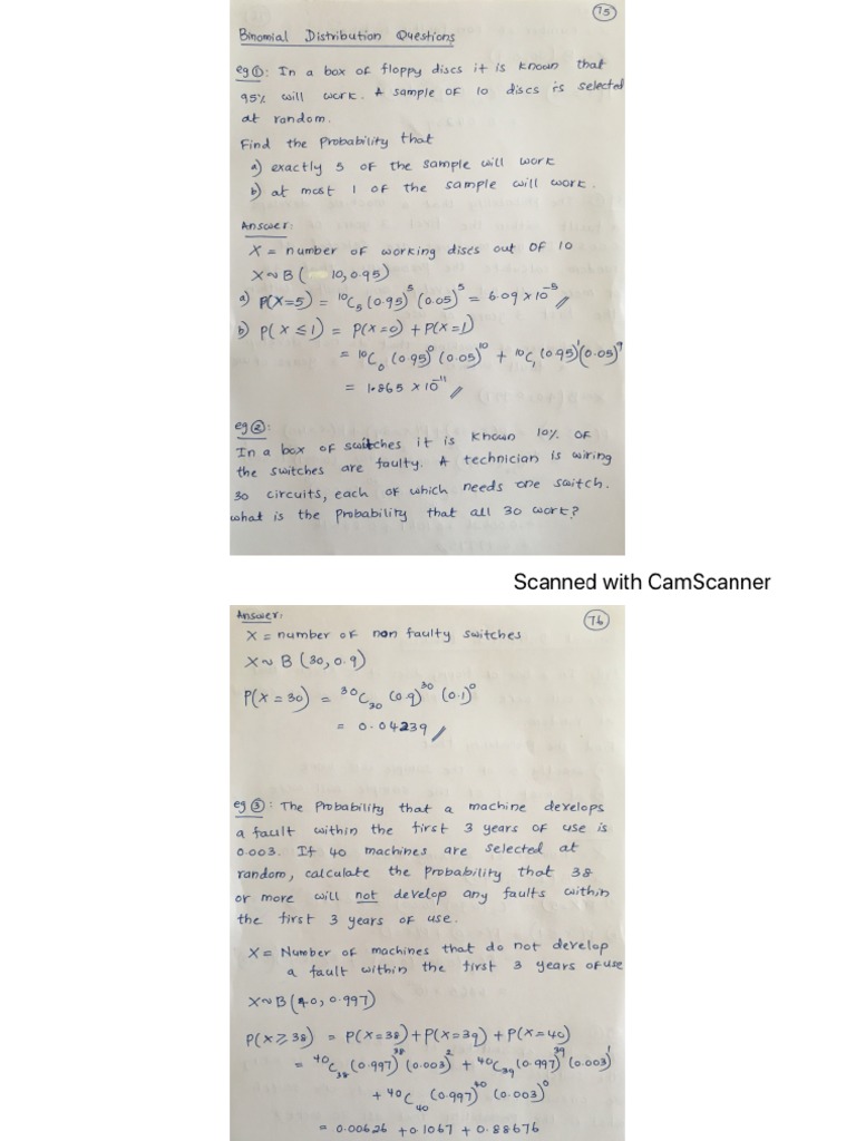 Probability Distributions Lecture Note 4 | PDF