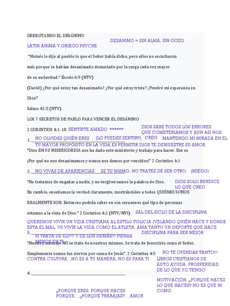 Derrotando El Desã - Nimo | PDF | Dios | Amor