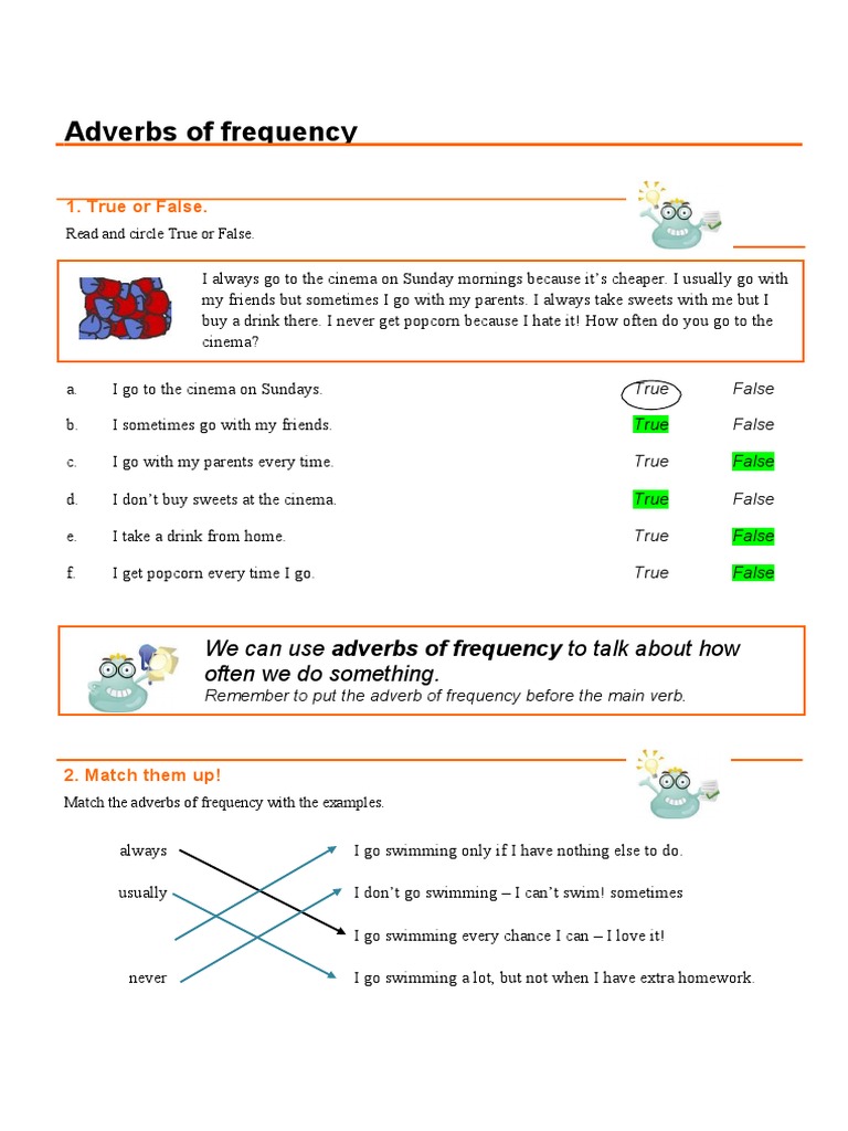 Frequency Adverbs-6 | PDF
