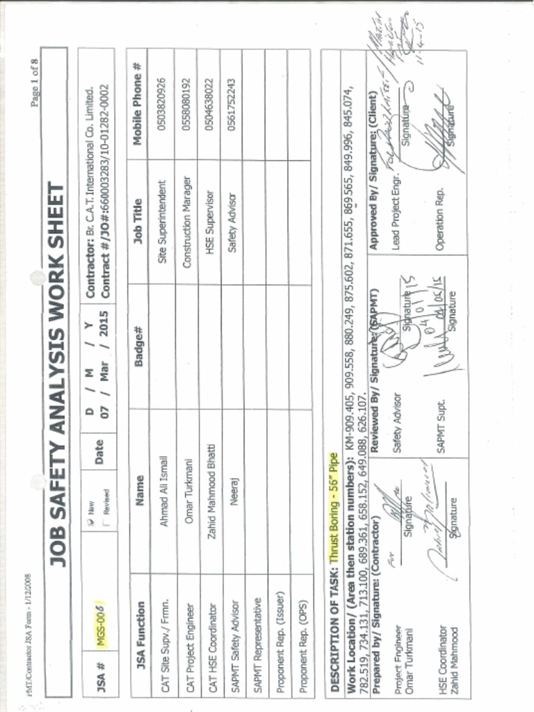 06 Jsa Thrust Boring | PDF