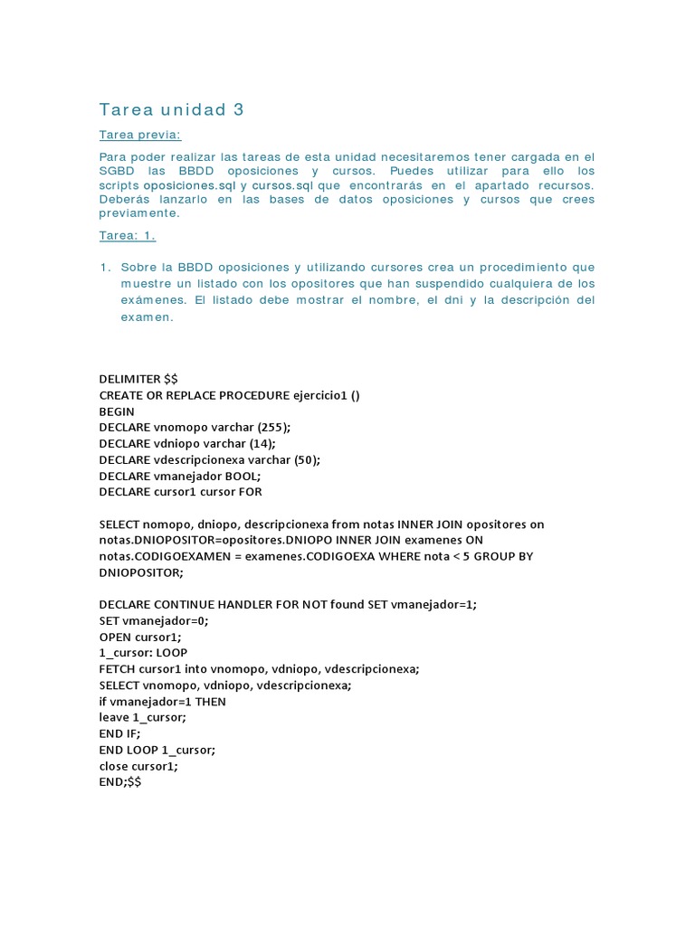 Gonzalez Vaca Pabel ASGBD03 Tarea | PDF | SQL | Diseño de software