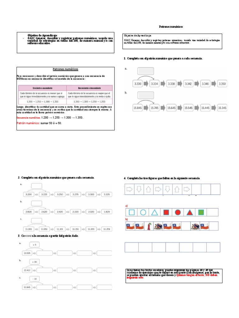 Patrones y Secuencias | PDF