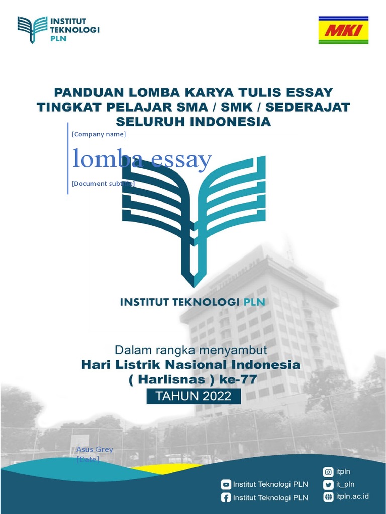 Lomba Essay Kendaraan Listrik 2022 | PDF