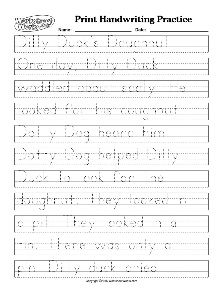Dilly Duck Story Writing | PDF