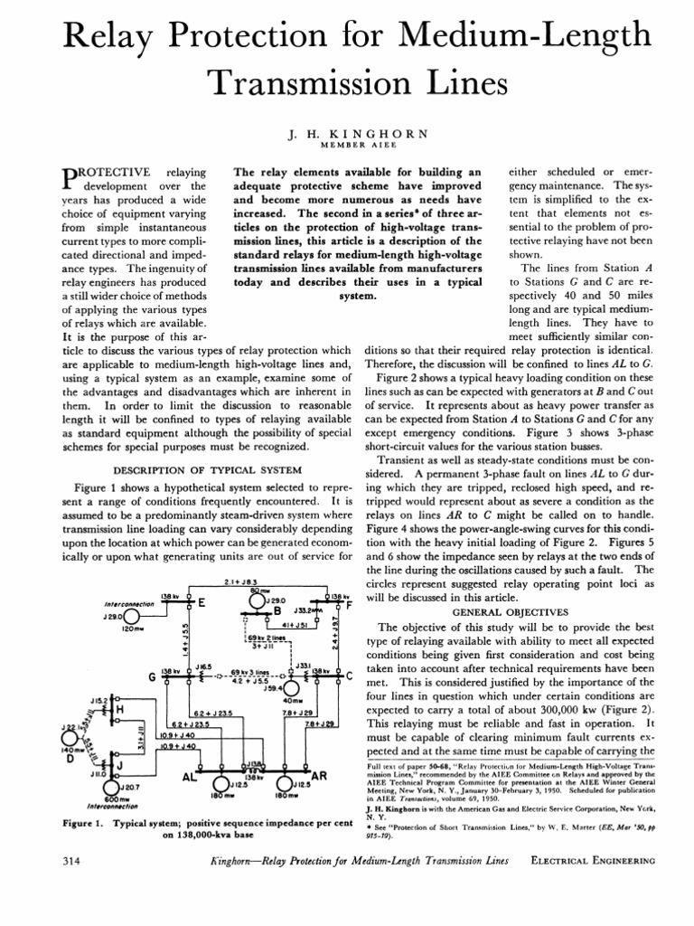 Medium Transmission Line | PDF | Relay | Electric Power Transmission Medium Transmission Line | PDF | Relay | Electric Power Transmission
