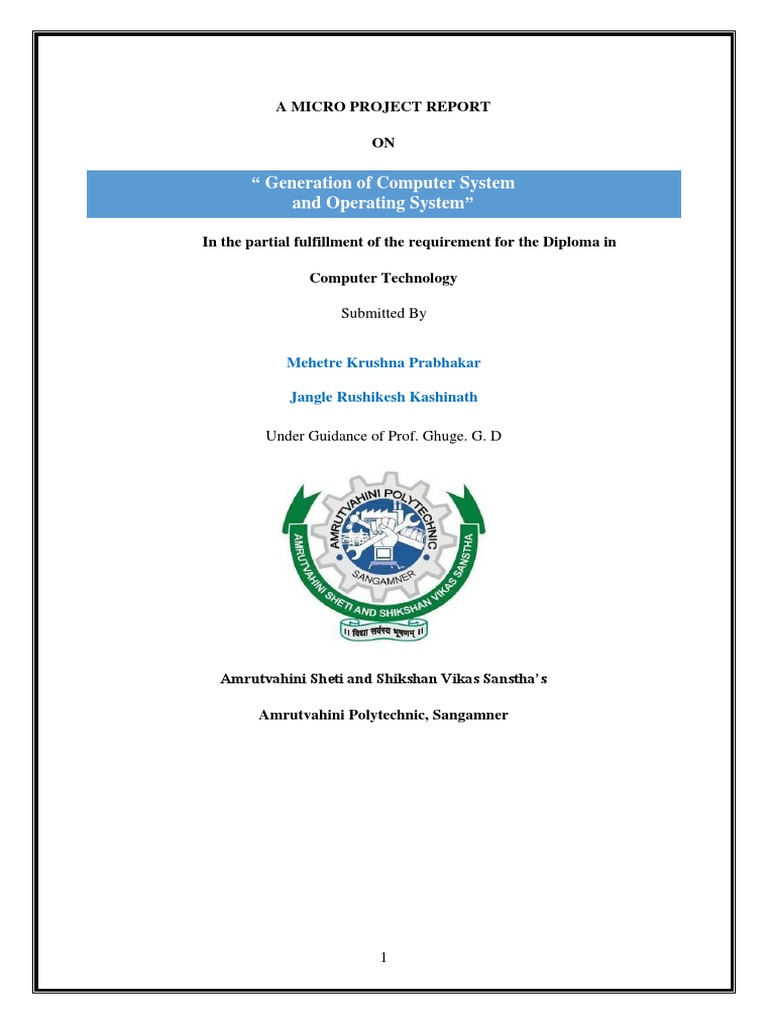 Osy Micro-Project Report-2 | PDF | Programming | Computer Program Osy Micro-Project Report-2 | PDF | Programming | Computer Program