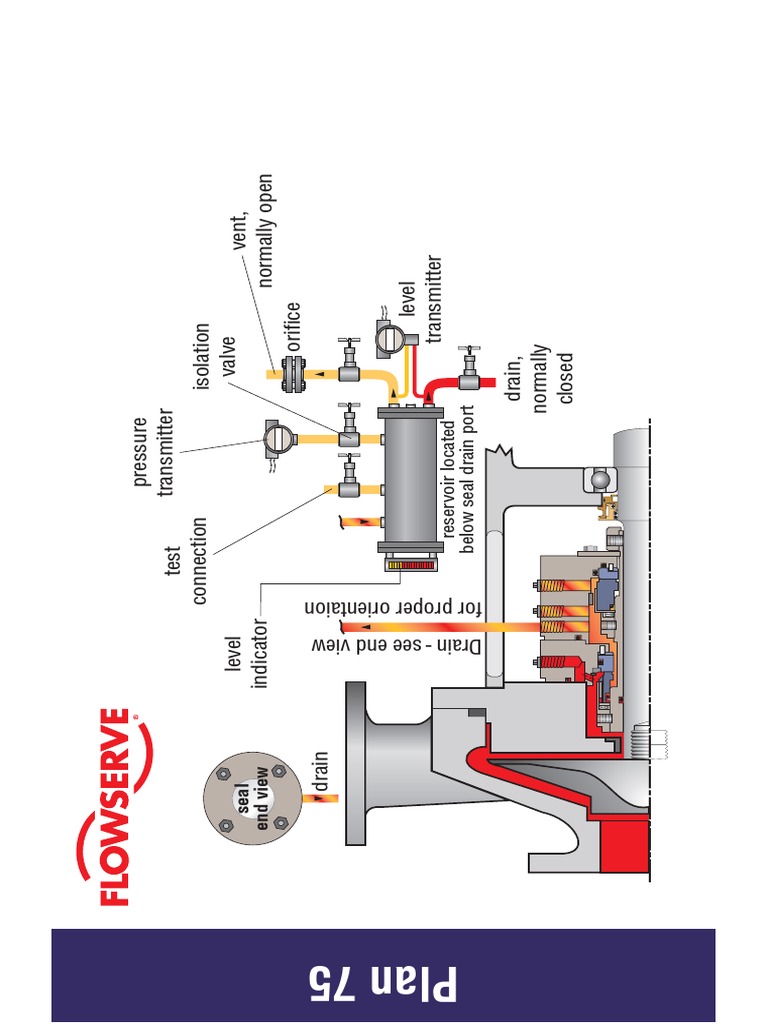 Flowserve API 682 Piping - Plan 75 | PDF