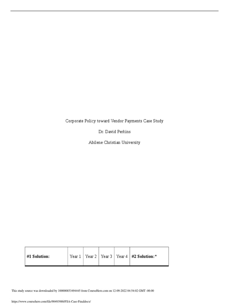 FSA Case Final | PDF | Policy | Business Ethics