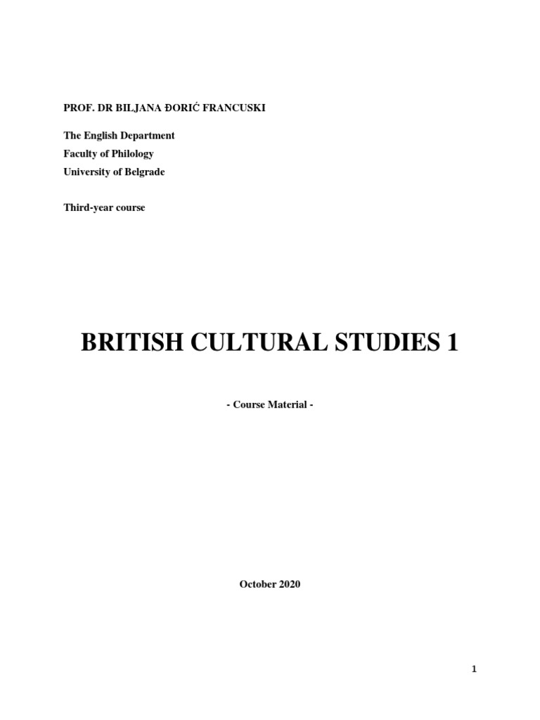 BCS1 Skripta 2020 - 21 | PDF | Anthropology | Reason