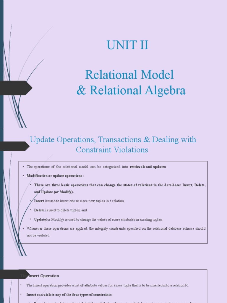 Update Operation Violations | PDF | Relational Database | Relational Model