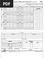Table Tennis Score Sheet | PDF