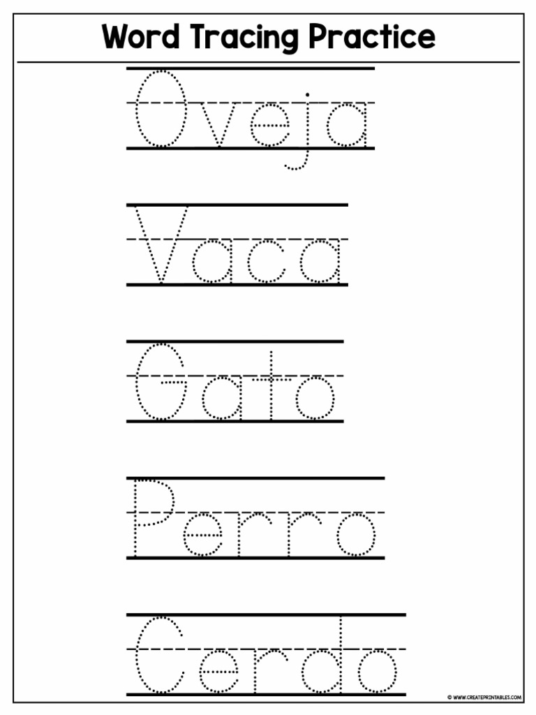 Word - Tracing - Practice BC57 14E6 D1E3 | PDF