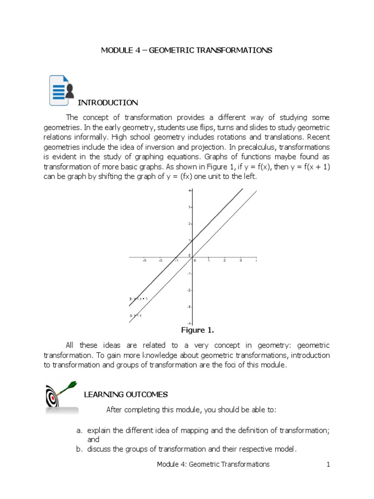Geometric Transformations Module Overview | PDF | Group (Mathematics ...