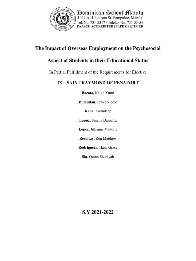 Chapter 2-RRL - Group-3 | PDF | Interpersonal Relationships | Cognitive ...